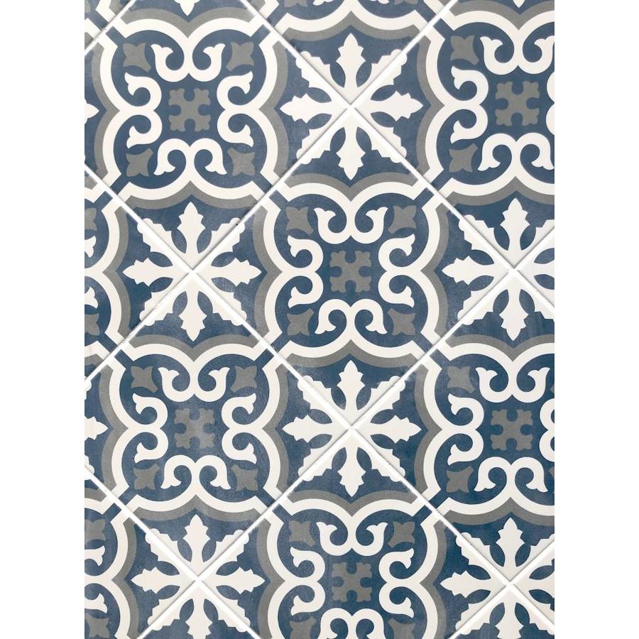 Emser Design 18-Pack Outline 9-in x 9-in Matte Porcelain Encaustic ...