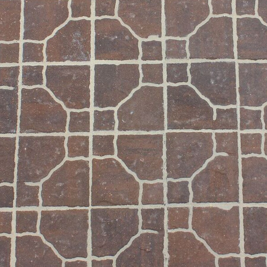 Keystone Insignia Coffee Concrete Patio Stone (Common: 12-in x 12-in ...