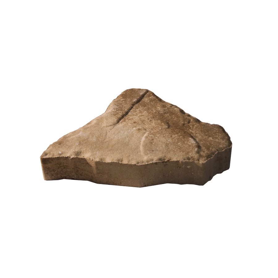 12-in L x 10-in W x 2-in H Irregular (Interlocking) Sand Tan Concrete ...