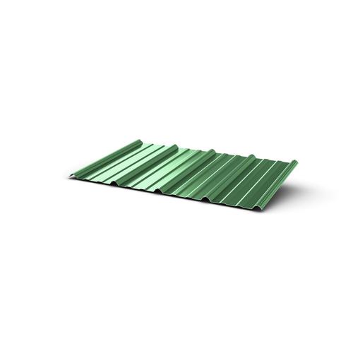 Union Corrugating 3.17-ft x 12-ft Ribbed Green Steel Roof Panel in the ...