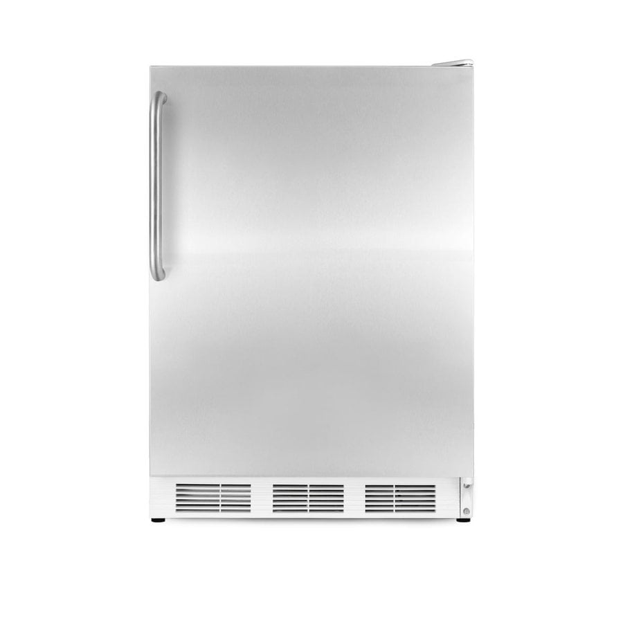 Summit 23.75-Inch Compact Built-In Refrigerator (Color: Stainless Steel ...