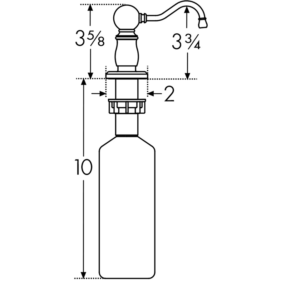 Franke Farm House Satin Nickel Soap and Lotion Dispenser in the Soap ...