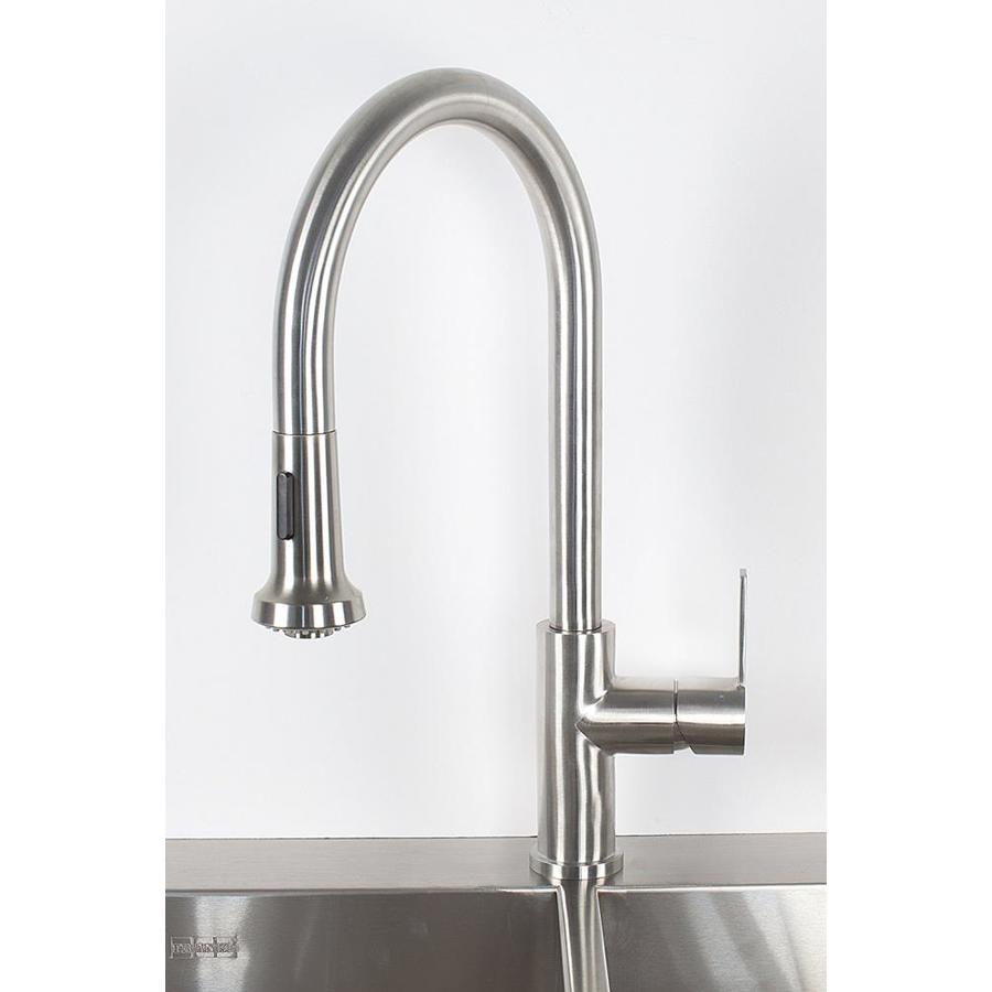 Franke Bernadine Stainless Steel 1-Handle Deck Mount Pull-Down Handle ...