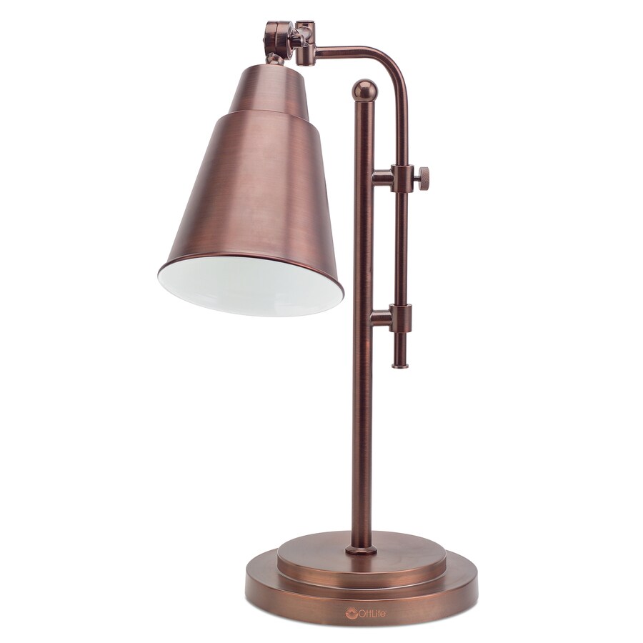 OttLite 29-in Oil Rubbed Bronze Table Lamp with Metal Shade in the ...