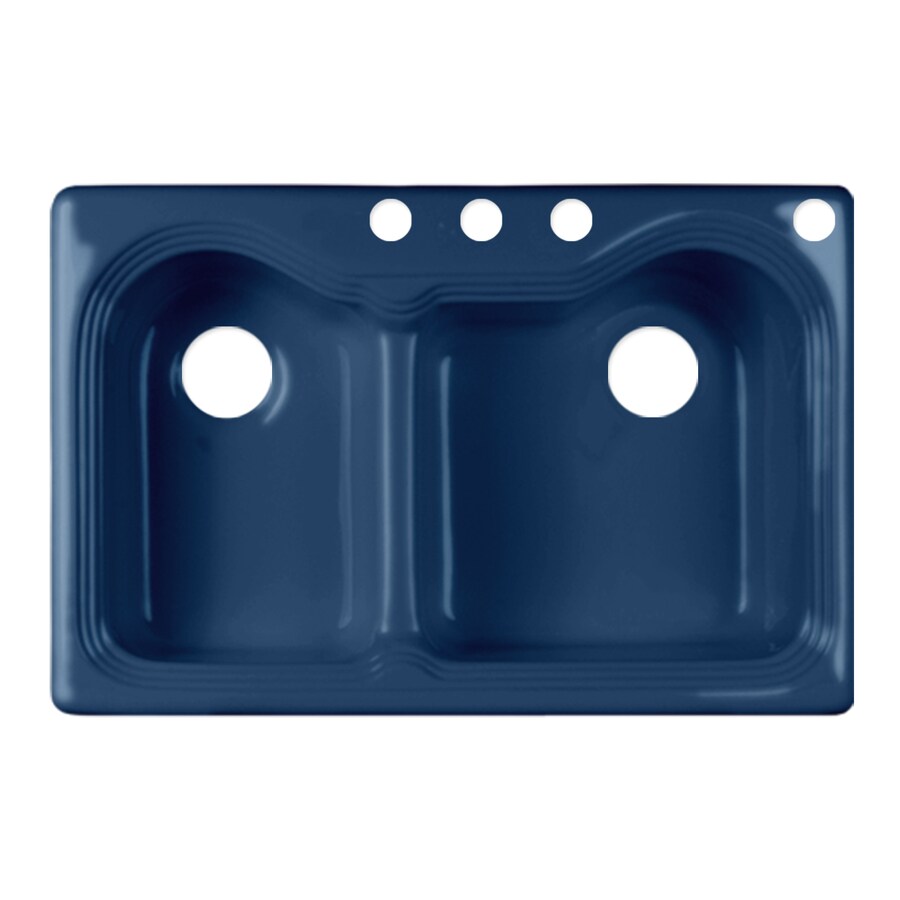 CorStone Double-Basin Drop-in Acrylic Kitchen Sink at Lowes.com