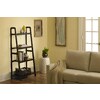 Allen + roth Java Wood 4-Shelf Ladder Bookcase at Lowes.com