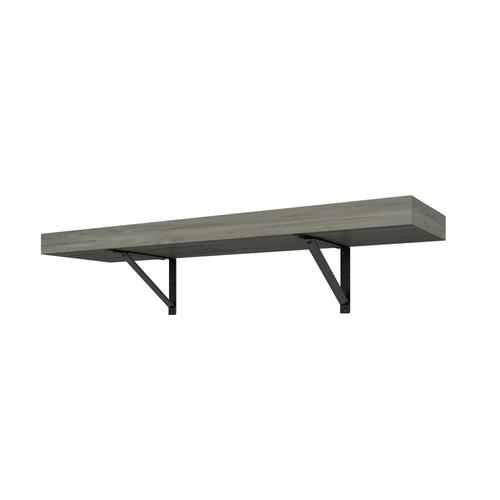 Whalen 7.75-in H x 9.75-in D Wood Bracket Shelf in the Wall Mounted ...