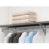Allen + roth 48-in W x 16-in D Antique Gray Wood Closet Shelf Kit at ...