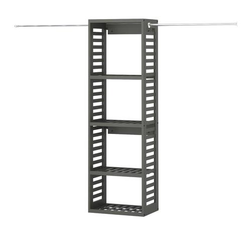 allen + roth 24-in L x 78-in H x 17-in D Wood Shelf Kit in the Wall ...