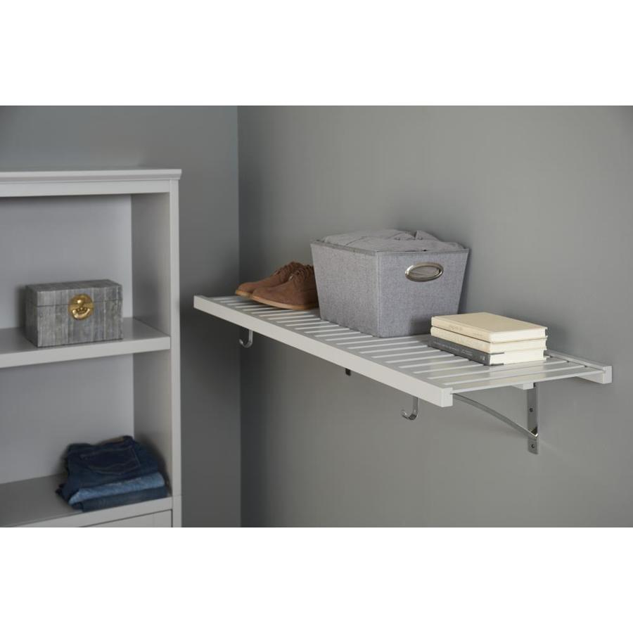 allen + roth 48-in L x 1.25-in H x 16-in D Bracket Shelf in the Wall ...