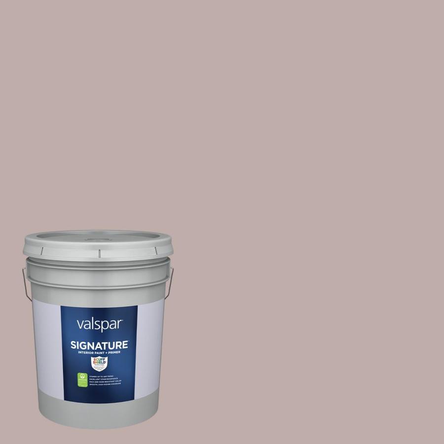 Valspar Signature Flat Berry Frost 1004-10A Interior Paint 5-Gallon in ...