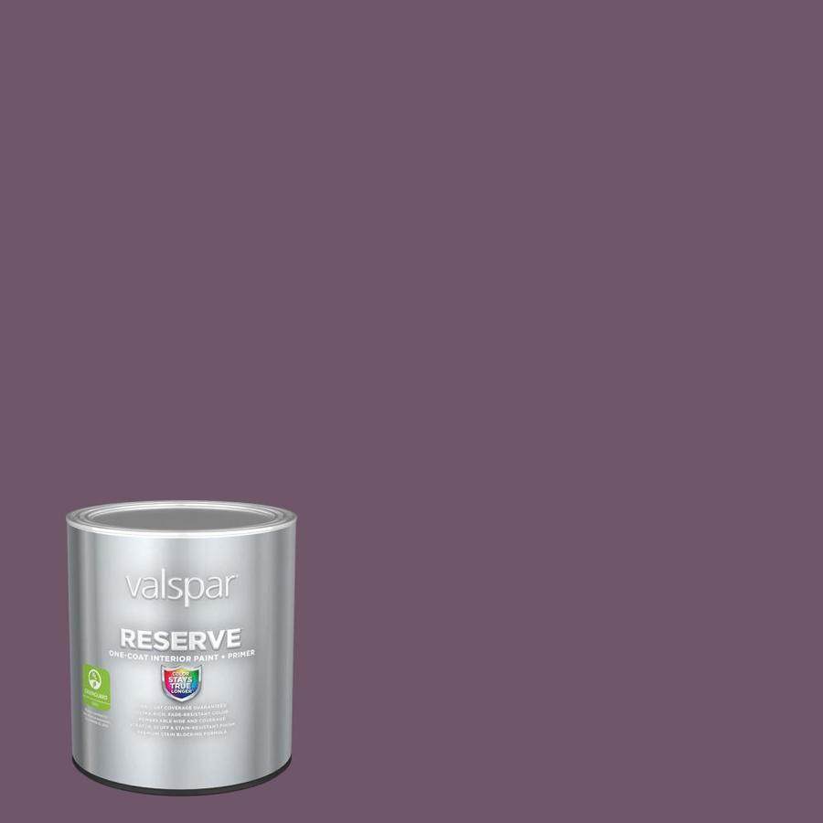 Valspar Reserve Flat Purple Cloak 1004-5A Interior Paint Quart in the ...