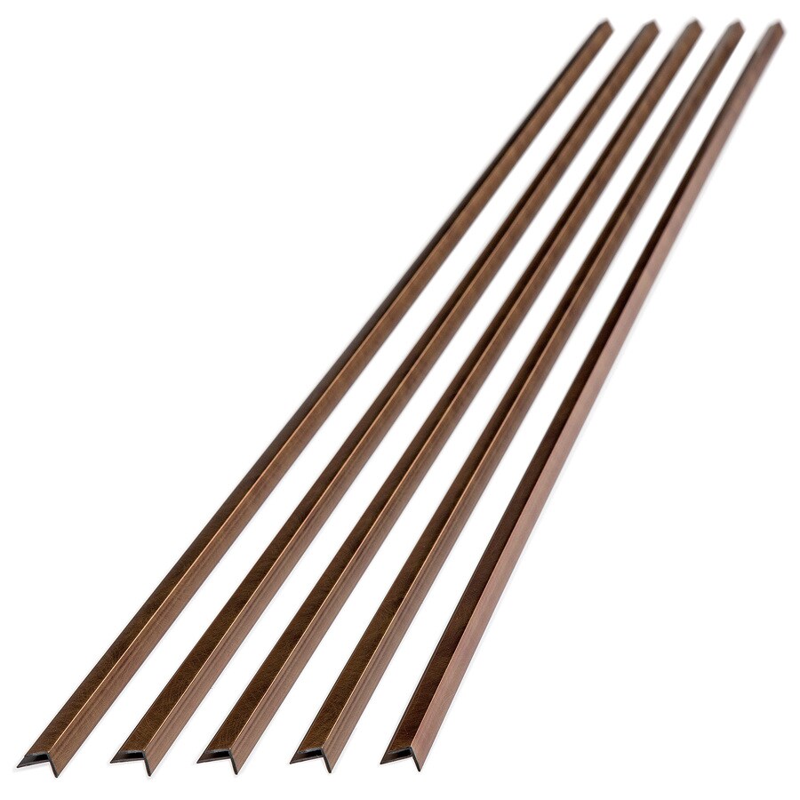 Fasade Outside Corner Trim 0.75-in W x 47-in L Antique Bronze PVC ...