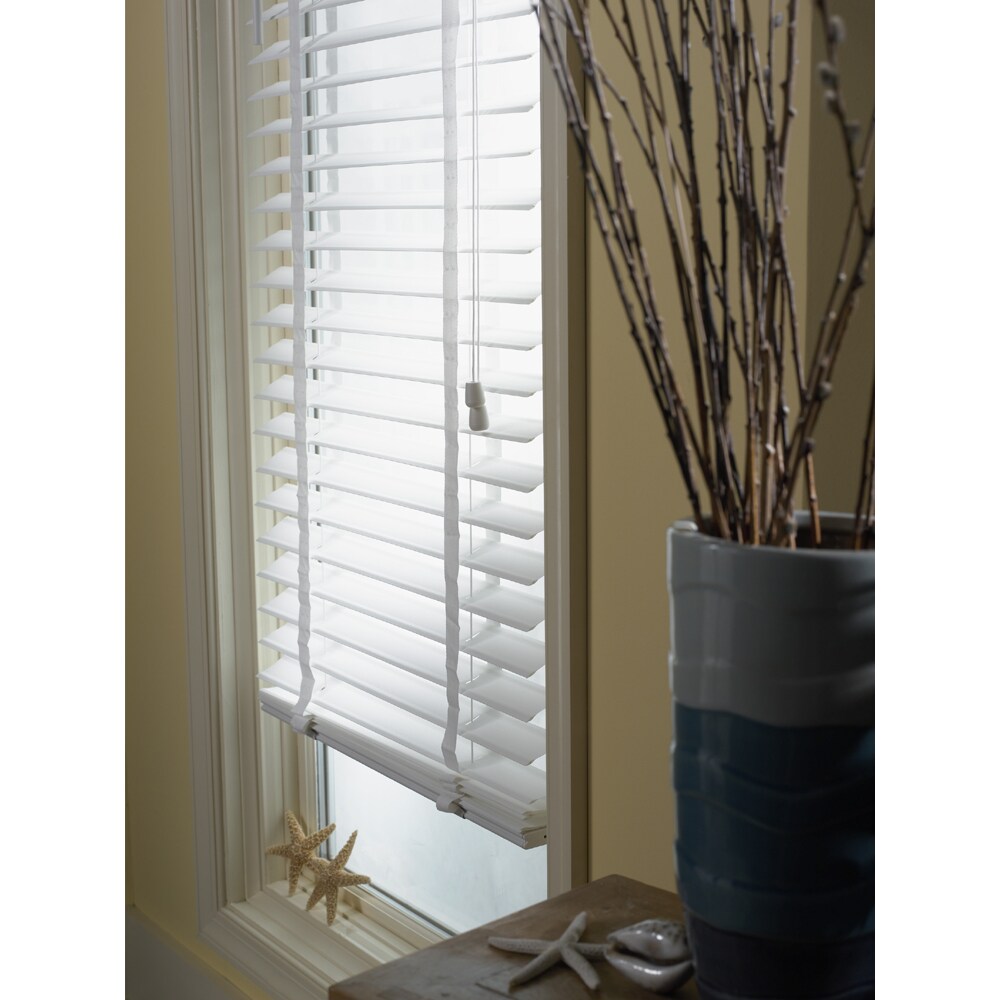 Basic BlindzÂ® 23" x 64" White Veranda Plantation Blind in the Awnings ...