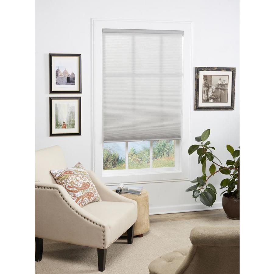 allen + roth 32-in x 72-in Gray Light Filtering Cordless Cellular Shade ...