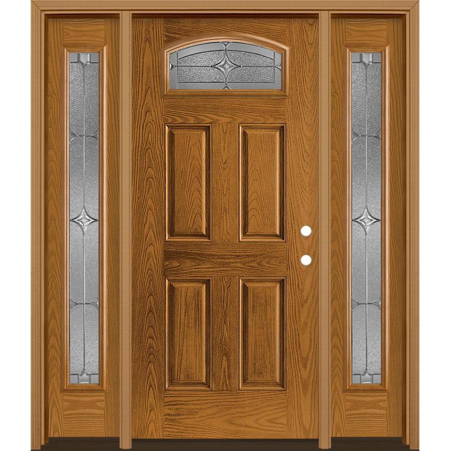 Masonite Astrid 64-in x 80-in Fiberglass 1/4 Lite Left-Hand Inswing ...