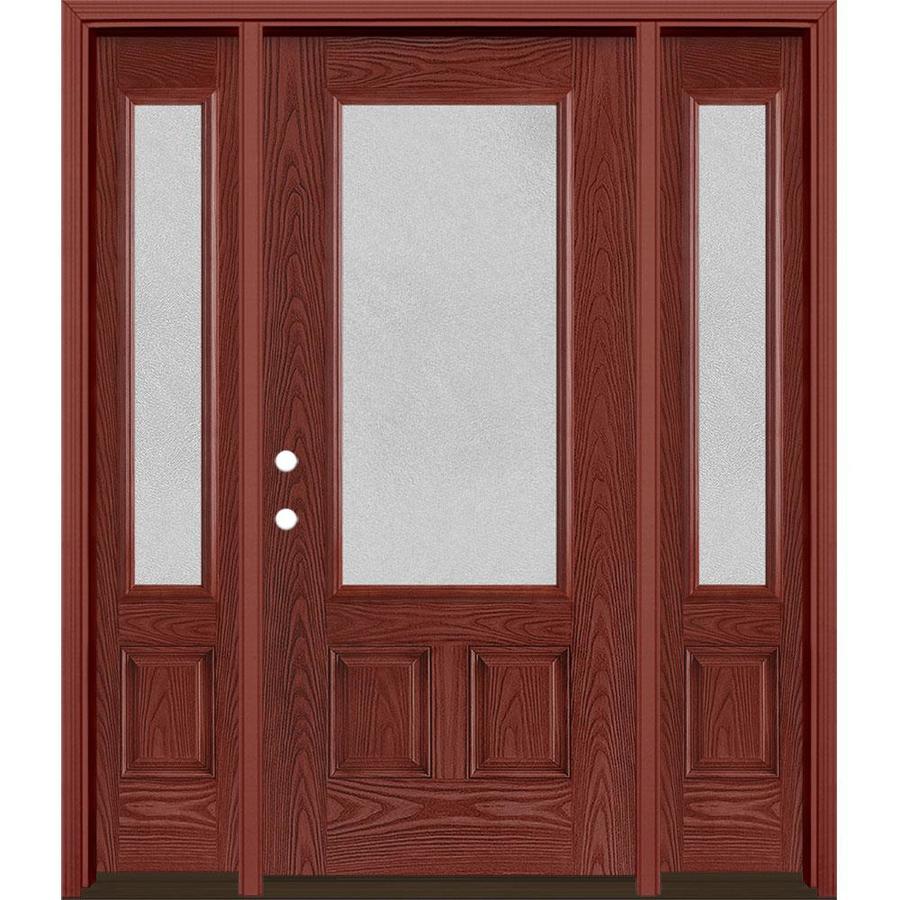 Masonite Microgranite 3/4 Lite Decorative Glass Right-Hand Inswing ...