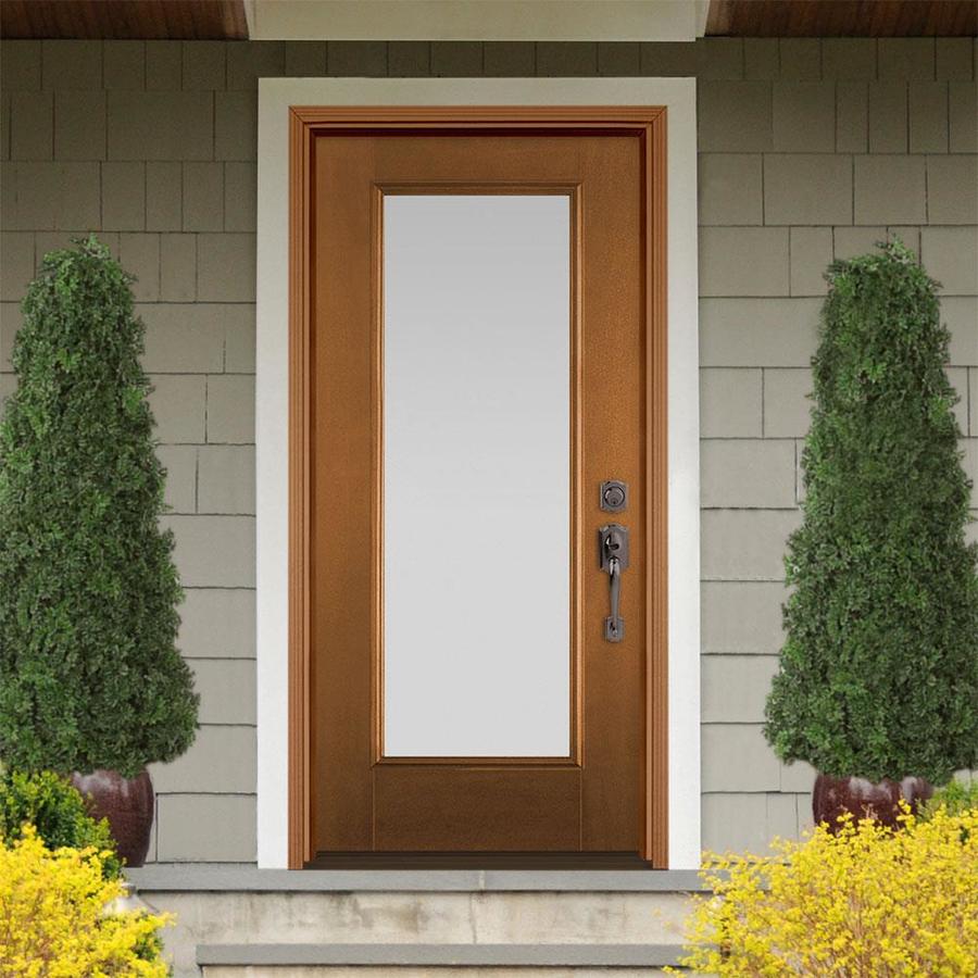 Masonite Blanca Full Lite Decorative Glass Left-Hand Inswing Woodhaven ...