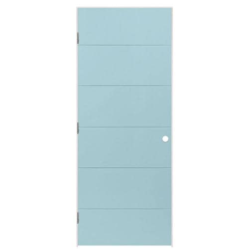 Masonite Melrose 32-in x 80-in Sea Mist Flush Hollow Core Prefinished ...