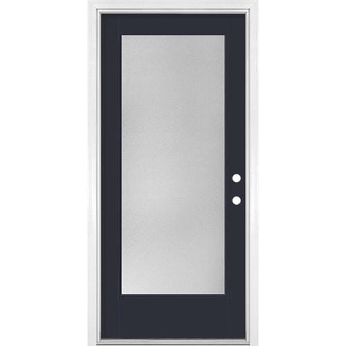 Masonite Full Lite Clear Glass Left-Hand Inswing Eclipse Painted ...