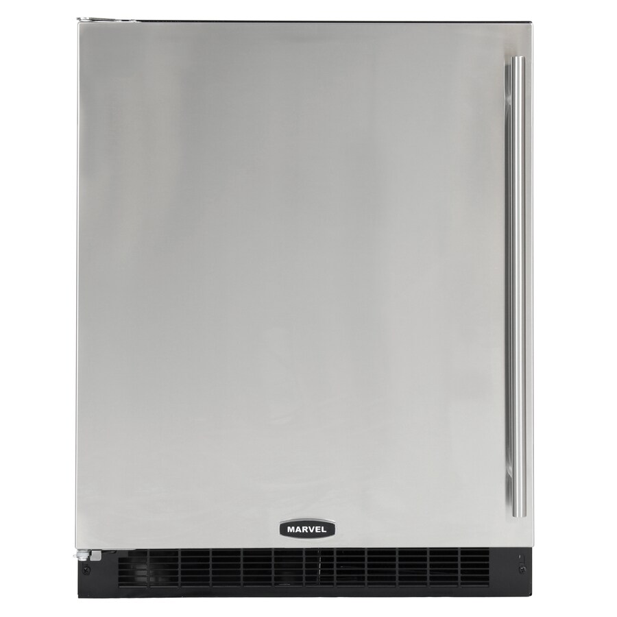 MARVEL 5.4-cu ft Mini Fridge (Stainless Steel) at Lowes.com