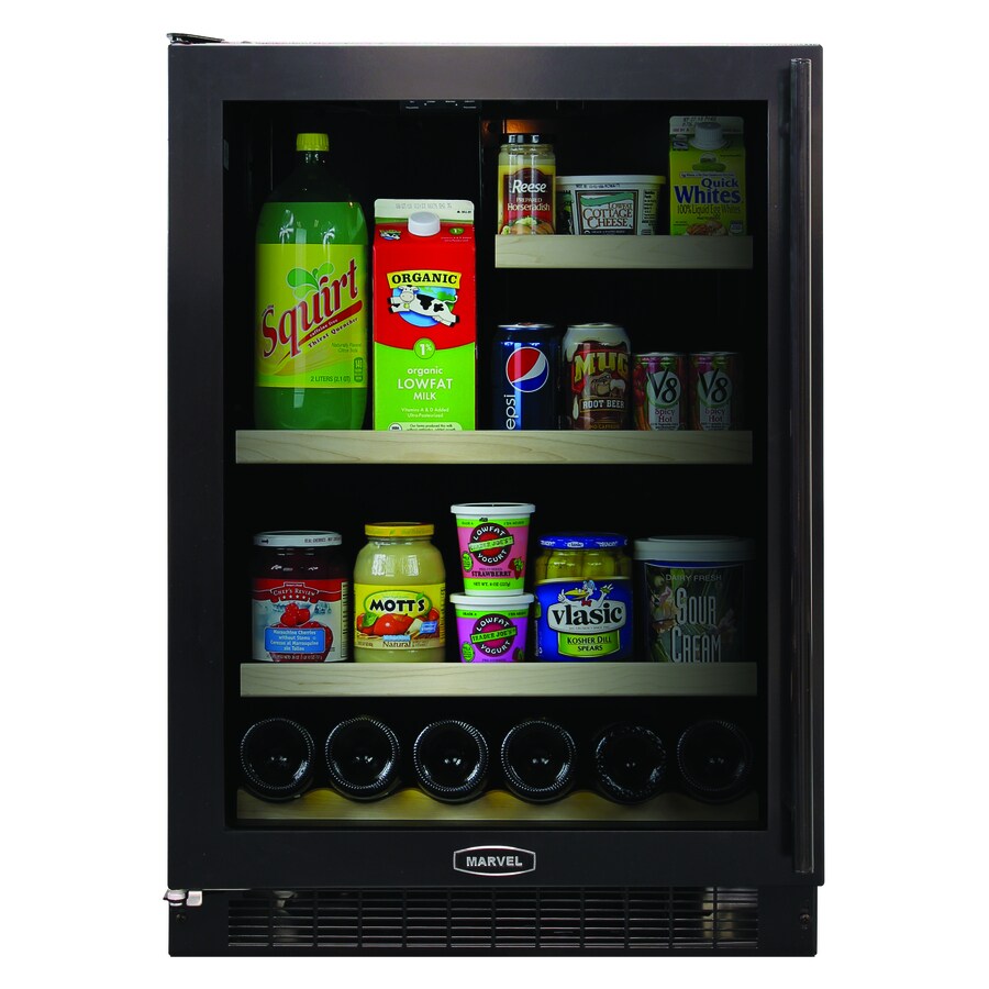 MARVEL 6.1-cu ft Mini Fridge (Black) in the Mini Fridges department at ...