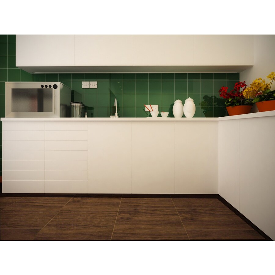 Interceramic Oakwood 9-Pack Golden Wood Look Ceramic Floor Tile (Common ...