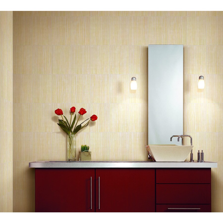 Interceramic Alma Natura 17-Pack Avorio Ceramic Wall Tile (Common: 8-in ...