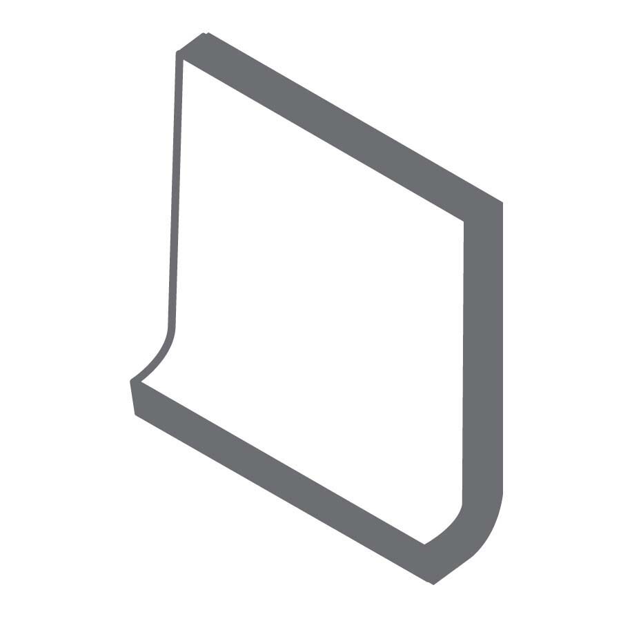 Interceramic Black Ceramic Cove Base Tile (Common: 4-in x 4-in; Actual ...