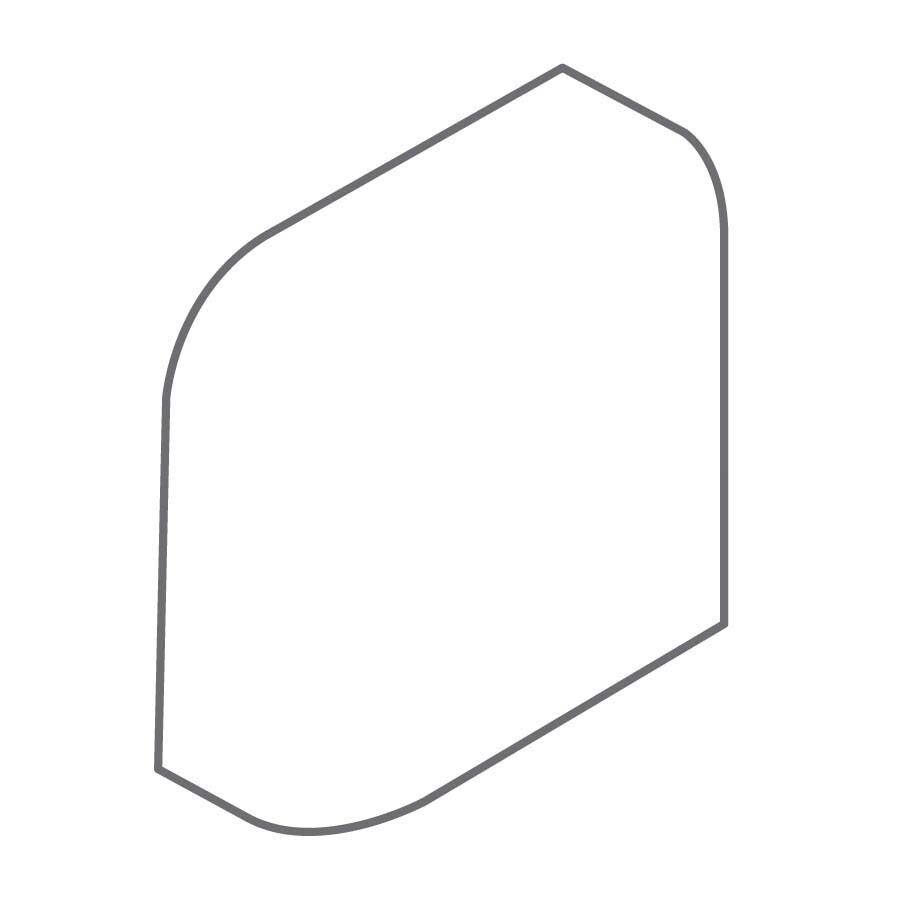 Interceramic Colonial Blue Ceramic Mud Cap Corner Tile (Common: 2-in x ...