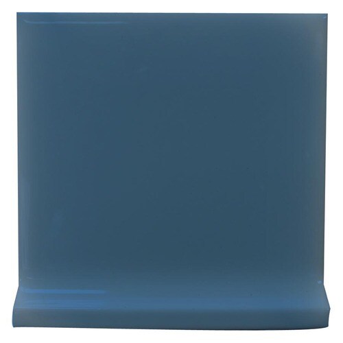 Interceramic Colonial Blue Ceramic Cove Base Tile (Common: 4-in x 4-in ...