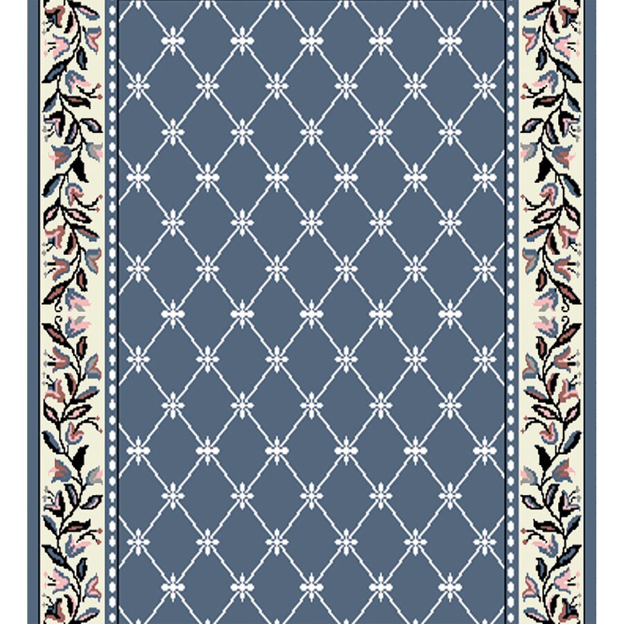 Home Dynamix London Blue Woven Runner (Common: 2-ft x 14-ft; Actual: 2 ...