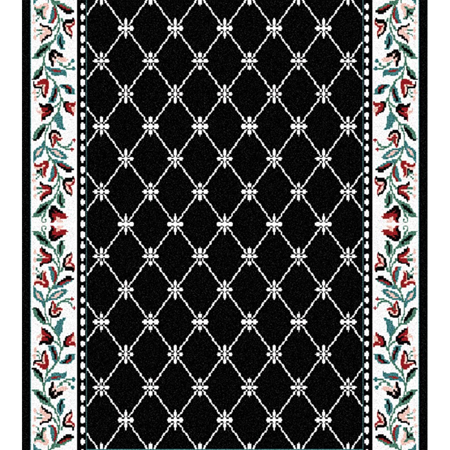 Home Dynamix London 2 X 16 (ft) Black Runner at Lowes.com