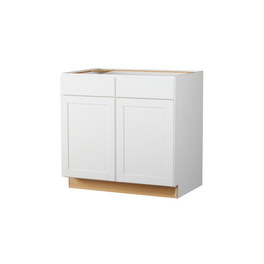 Kitchen Classics 35-in H x 36-in W x 23-3/4-in D Arcadia White Door and ...