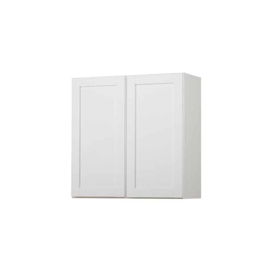 Kitchen Classics 30-in H x 30-in W x 12-in D Arcadia White Double Door ...