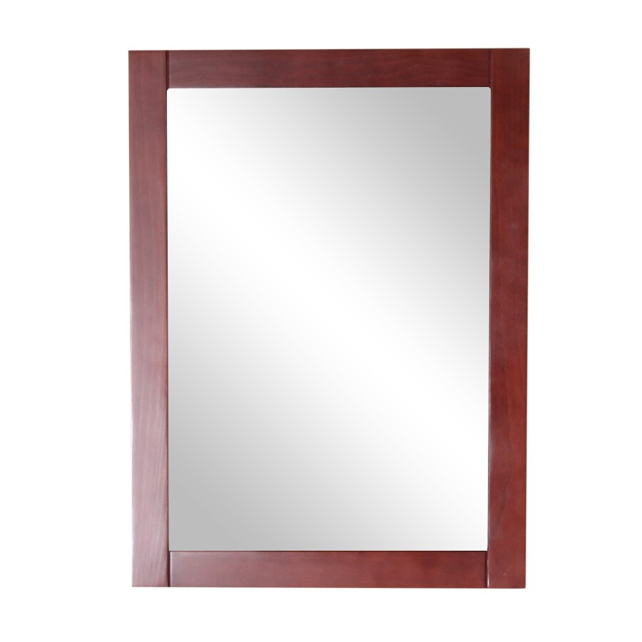 Style Selections Clementon Cherry Bathroom Vanity Mirror at Lowes.com