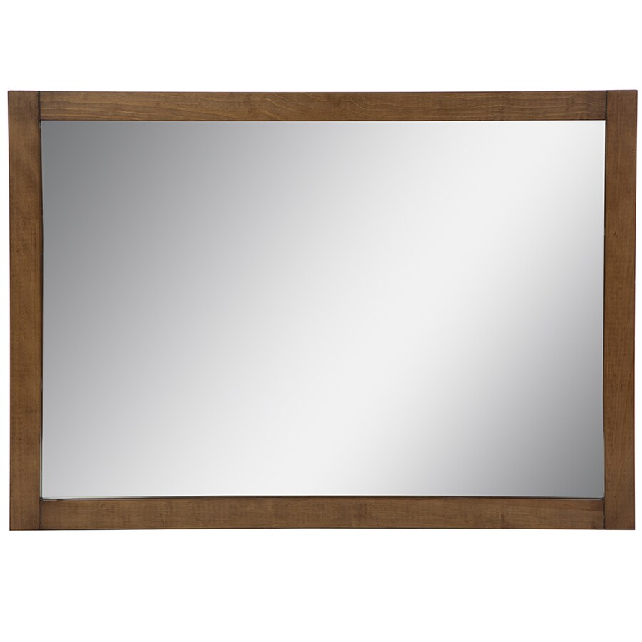 Allen + roth Monti 42-in Bay Rectangular Bathroom Mirror at Lowes.com