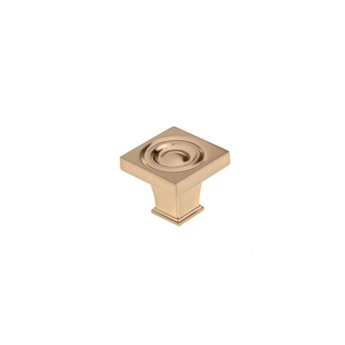 Richelieu 1.26-in Champagne Bronze Square Transitional Cabinet Knob in ...