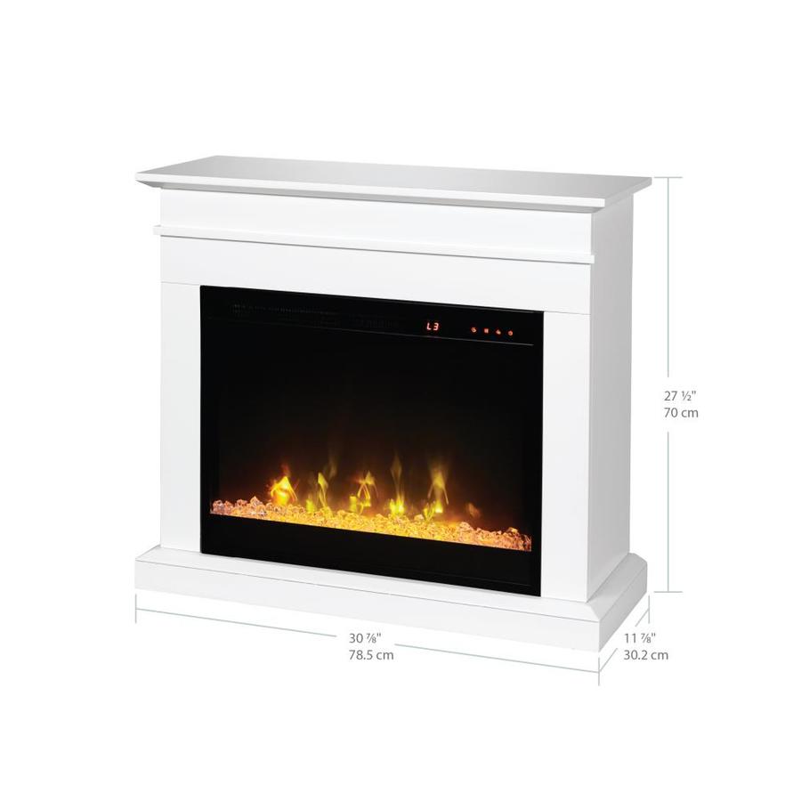 Dimplex 27.5-in W White Fan-forced Electric Fireplace at Lowes.com
