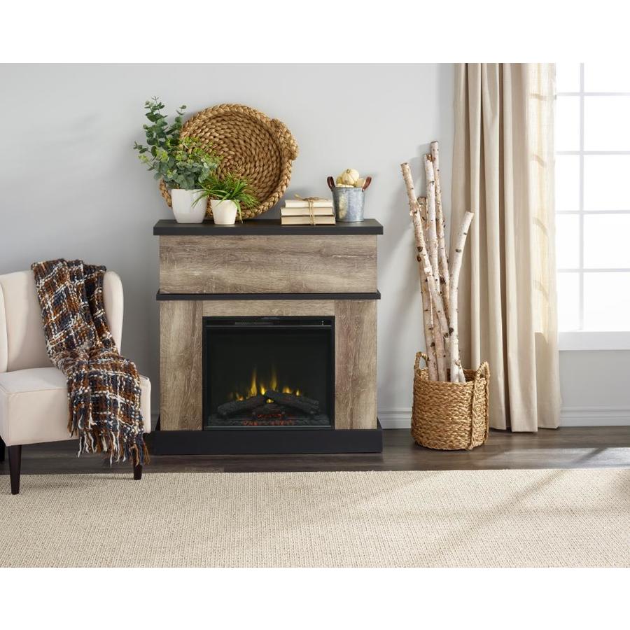 Dimplex 40-in W Distressed Oak Infrared Quartz Electric Fireplace at ...