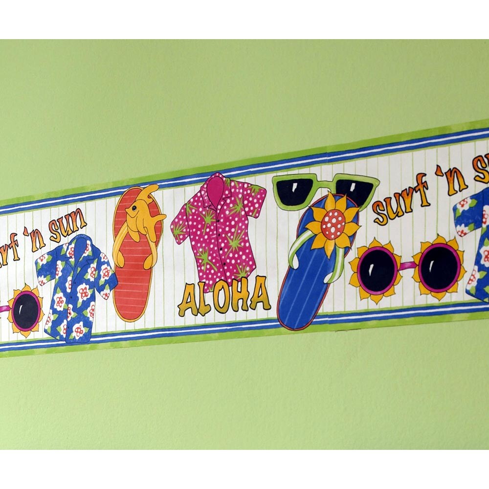 Borders Unlimited Aloha Wall Border at Lowes.com
