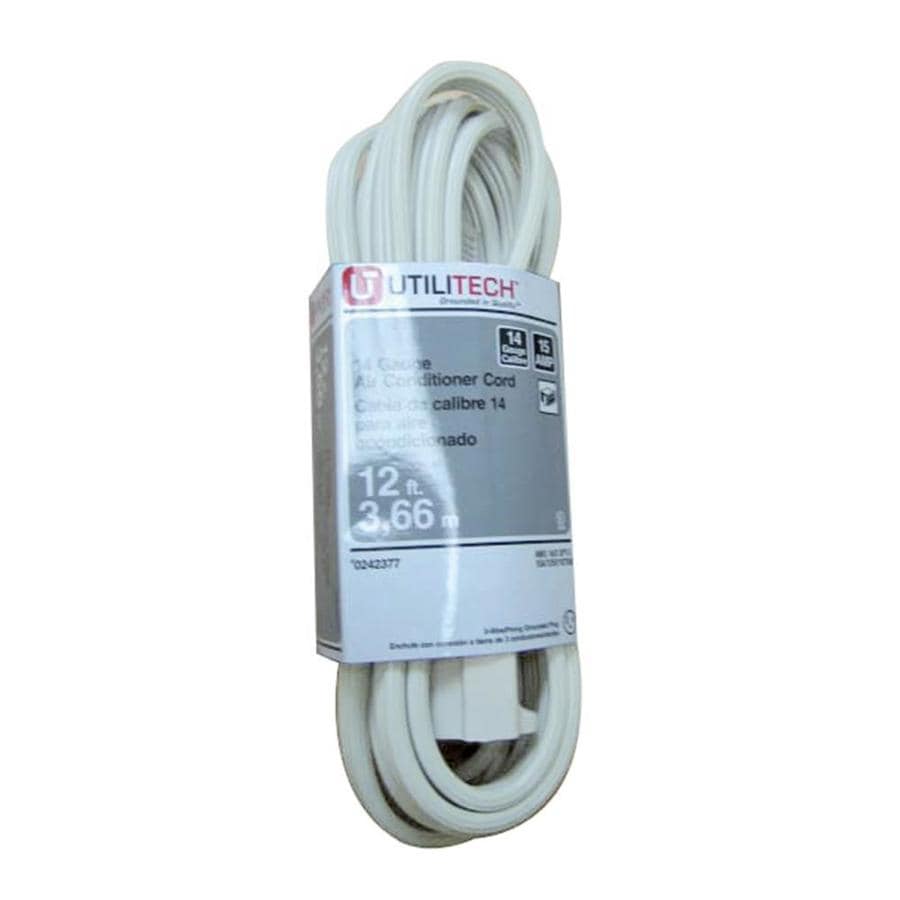 Utilitech Appliance power cord 12-ft 3-Prong Gray Air Conditioner ...