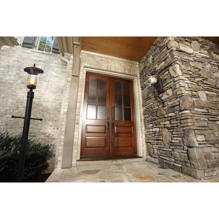 allen + roth Kensett Bronze Casual/Transitional Outdoor Post Light at ...