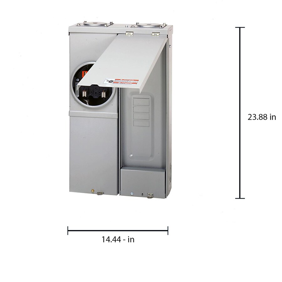 Eaton Type BR 125-Amp 2-Spaces 4-Circuit Main Lug Meter Combo Load ...