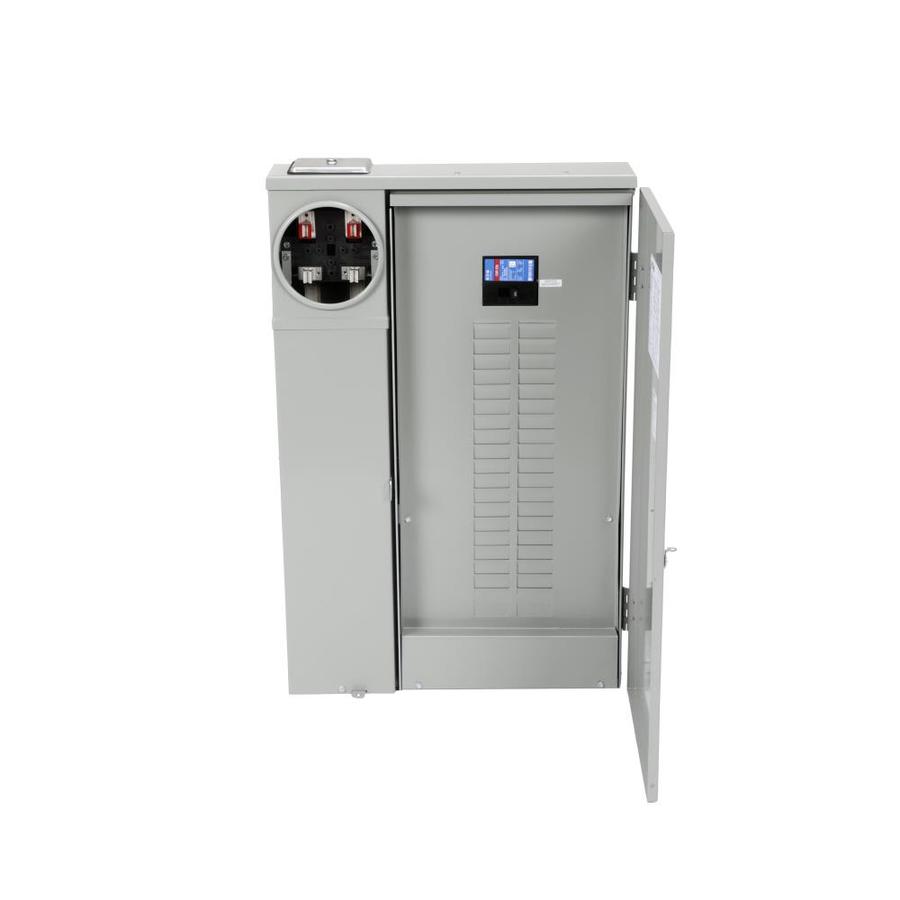 Eaton Type BR 200-Amp 40-Spaces 40-Circuit Main Breaker Meter Combo ...