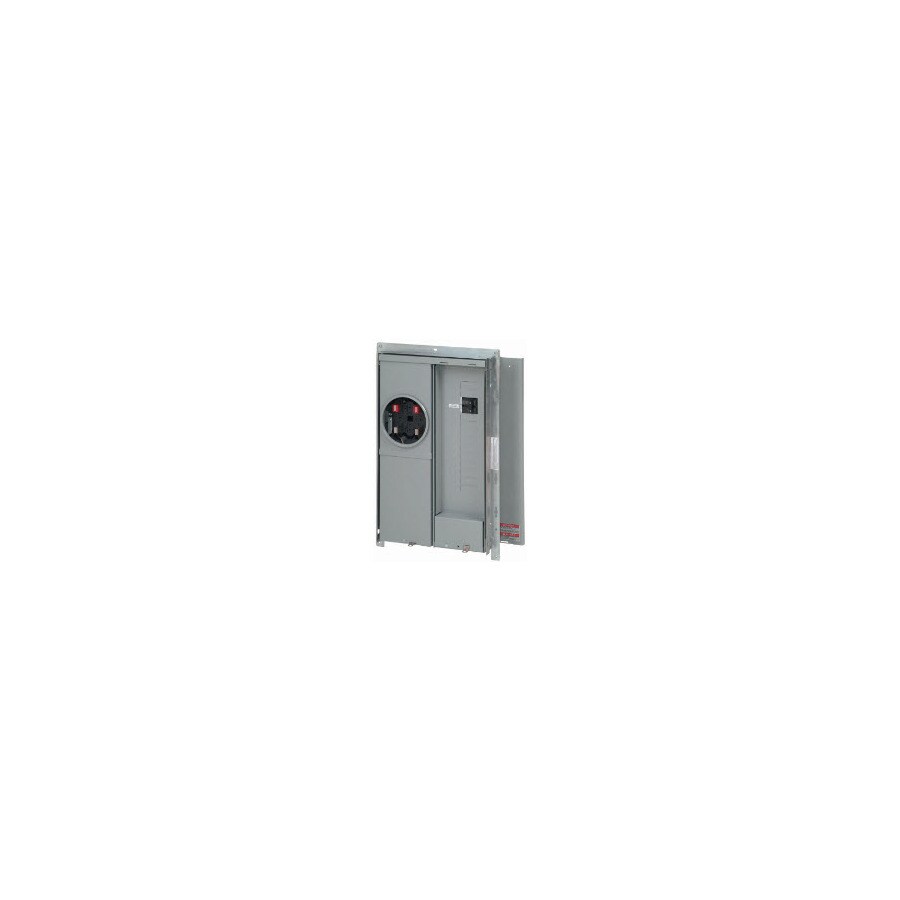 Eaton Type BR 100-Amp 12-Spaces 24-Circuit Main Breaker Meter Combo ...