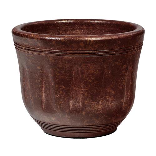 14-in W x 14-in H Brown Clay Planter at Lowes.com