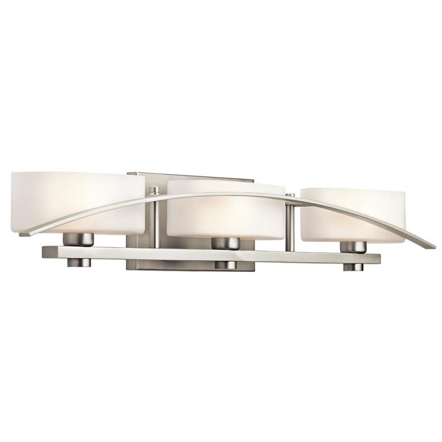 Kichler Suspension 3-Light Nickel Modern/Contemporary Vanity Light at ...