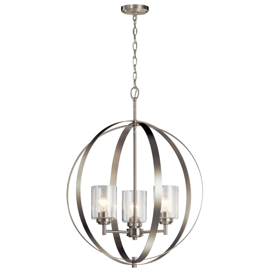 Kichler Winslow 3-Light Brushed Nickel Modern/Contemporary Cage ...