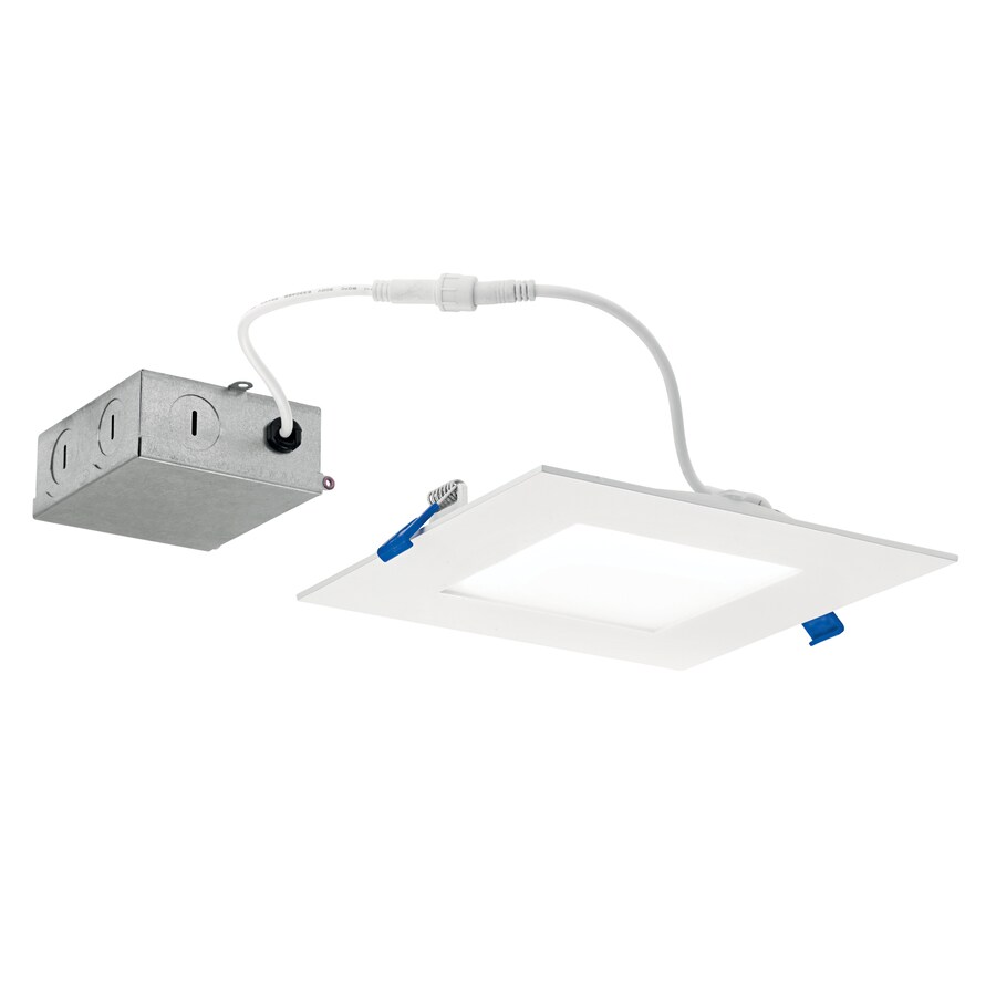 Kichler 6-in Soft White Square Slim Downlight in the Recessed ...